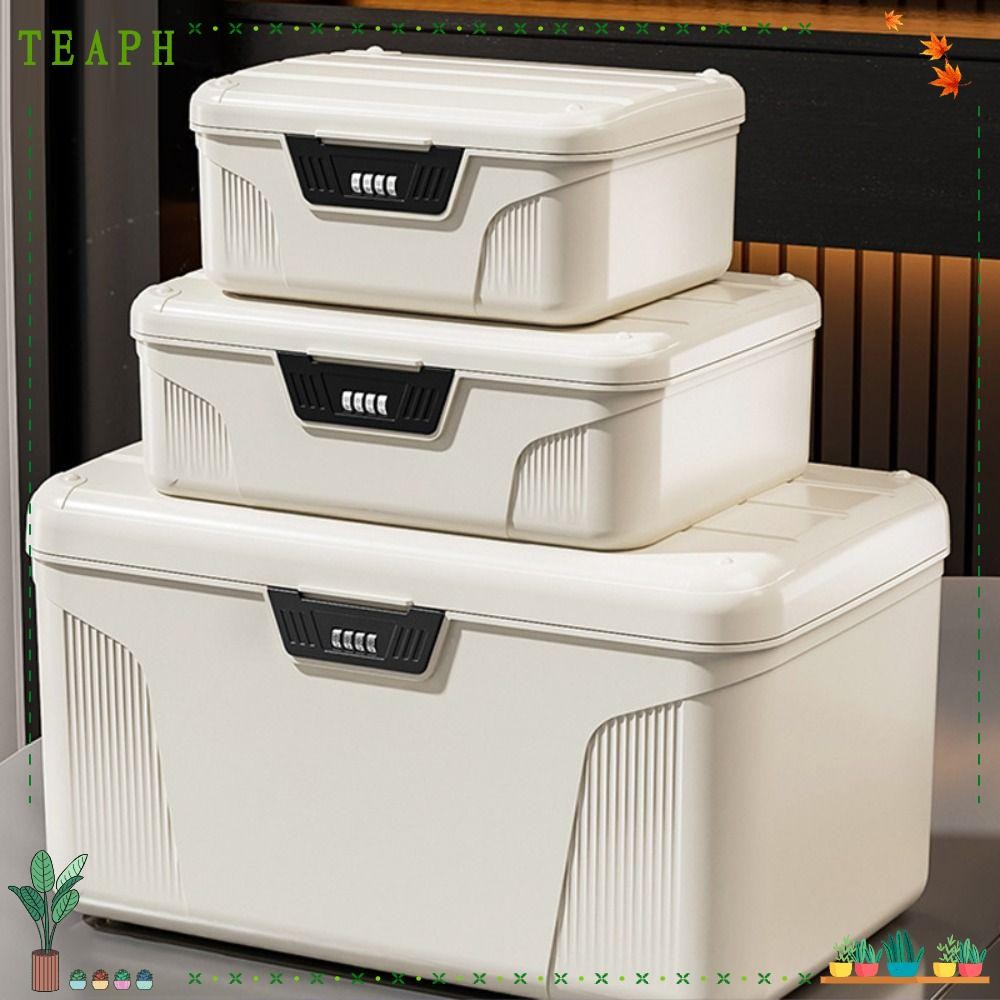 TEAPH Password Safe Box, Double Layer Privacy Security Lockable Storage ...