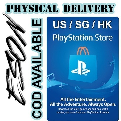 PSN Playstation Network Gift Code US/SG/HK - COD Available - Physical Deliveryx | Shopee Philippines