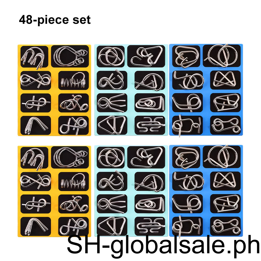 Metal Puzzle Game For Children And Adults Improve IQ And Brain Teaser ...
