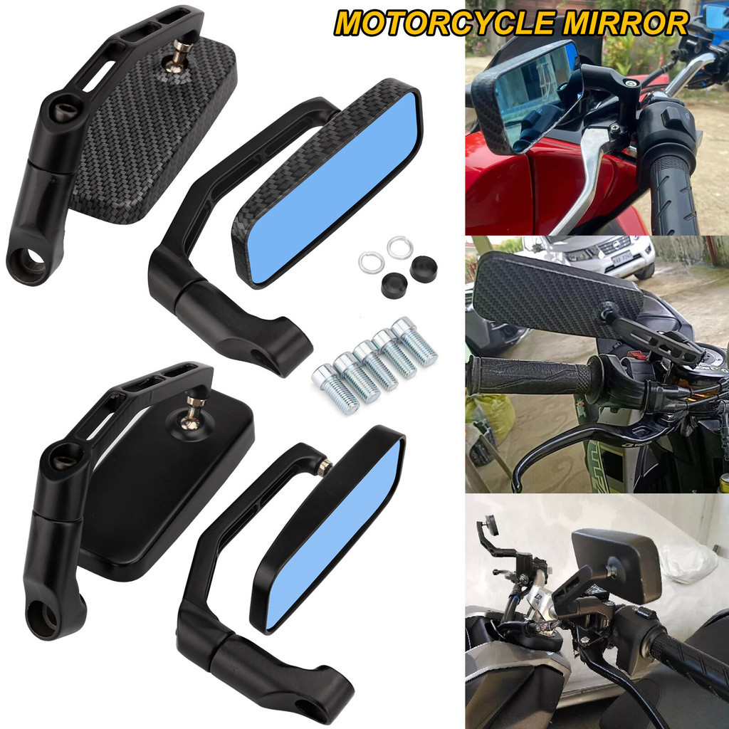 Side Mirror For Motorcycle Aluminum Rear View Rear Mirror Universal ...