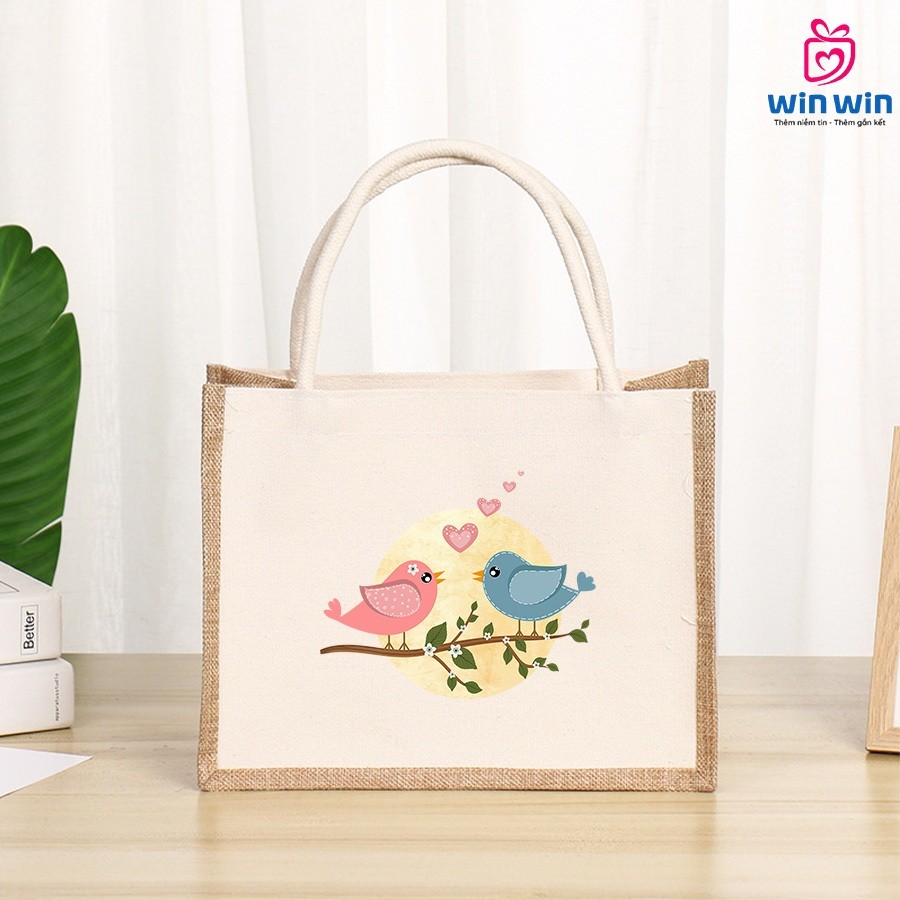 ICase Jute box bags in many sizes and colors printed with collection ...