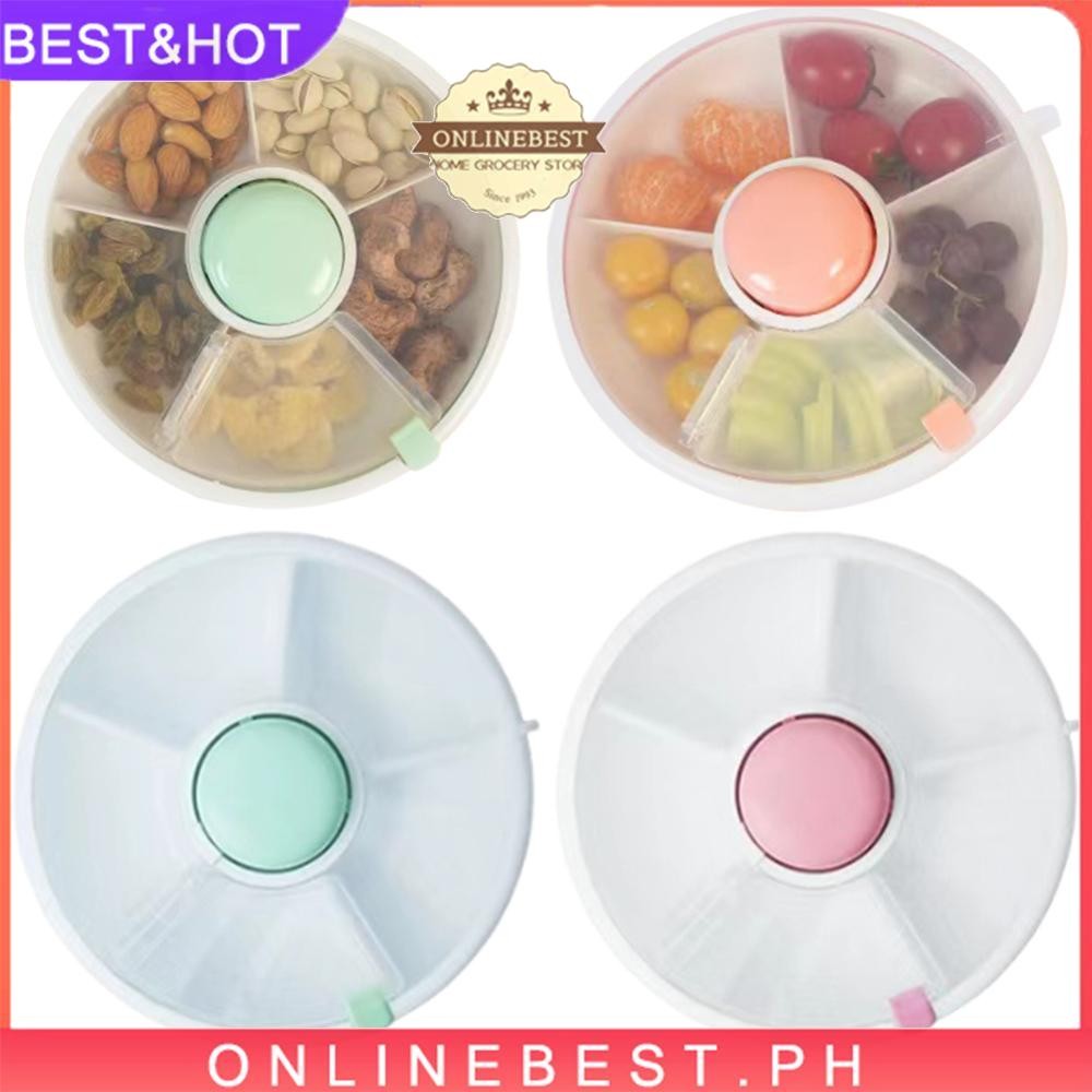 Snack Spinner Rotating Snack Box Portable Snack Storage Box for Snack ...