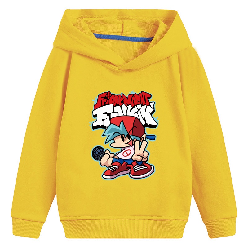 2023 New Kids Hooded Hoodies Friday Night Funkin Cartoon Cool Children ...