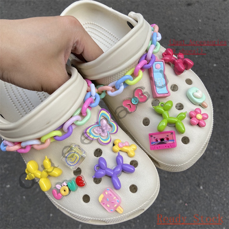 Colorful candy-colored balloon dog decorative jibbitz Set（NO SHOES ...