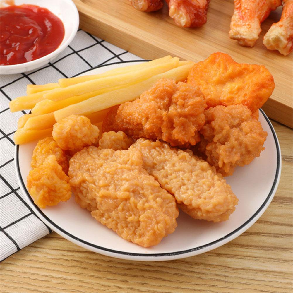Simulated Food Fried Chicken Toy Fast Food Shop Display Pretend Play ...