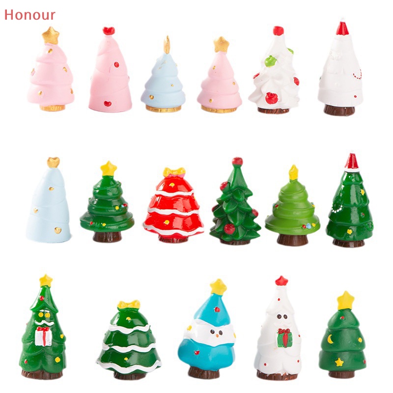 [Honour] Mini Christmas Tree Micro Landscape Decoration Car Dashboard ...