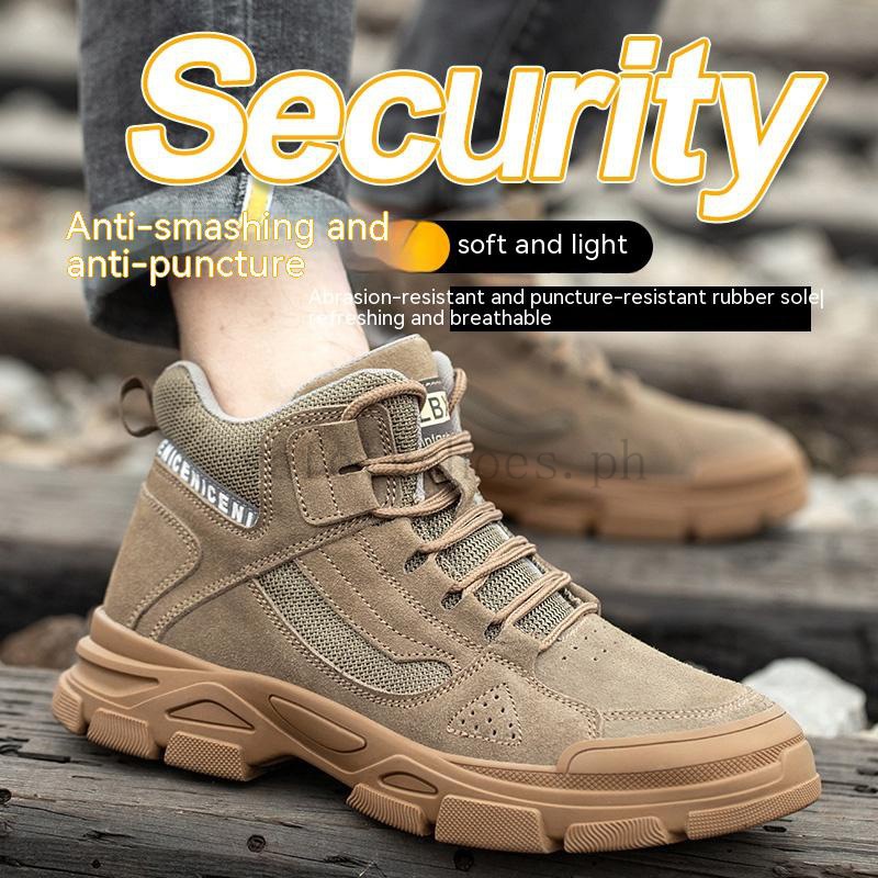Quality Assurance High-Top Safety Shoes Men's Steel Toe Safety Boots ...