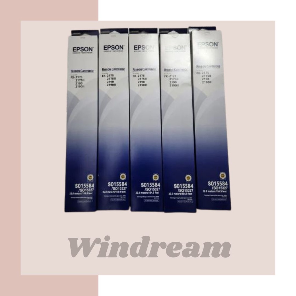 Epson Ribbon so15584 so15327 fx 2175 fx2175II fx 2190 fx2190II genuine ...