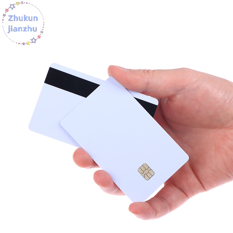 zhukunjianzhu 5 Pcs Sle4442 Chip Blank Smart Card with Magnetic Strip ...
