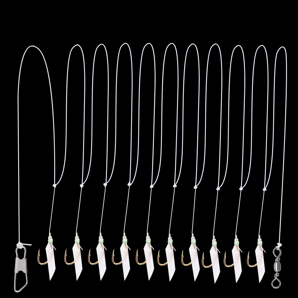 1 Pack Fishing Sabiki Rigs Noctilucent Light Anti-rust Lunker Sabiki ...