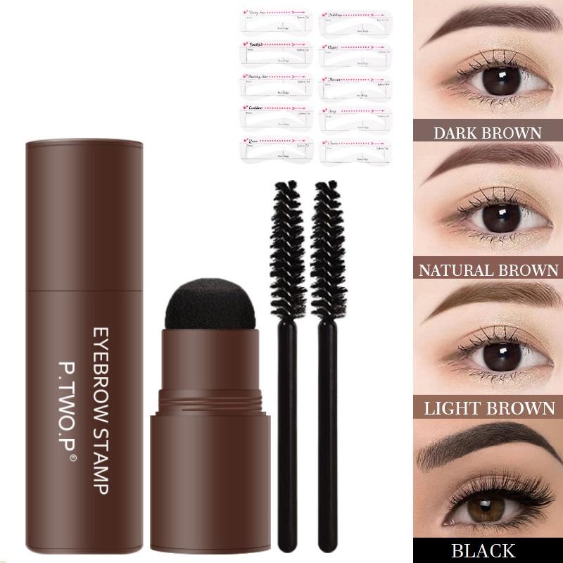 Lazy Eyebrow Make Up One-step Molding Template Set Eyebrow Label ...