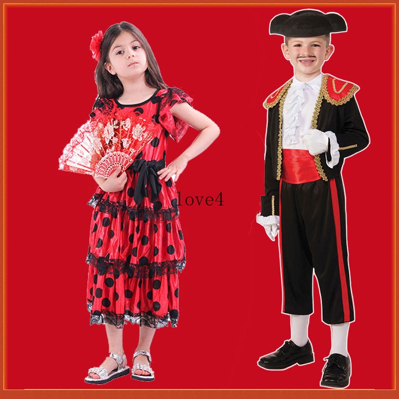 3pcs Set Spanish Boys and Girls National Costumes International ...