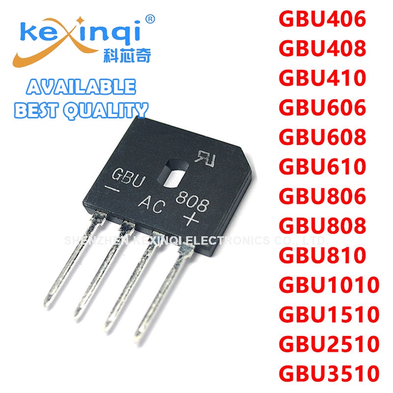 5PCS GBU1510 Rectifier Bridge Reactor 15A 1000V DIP4 GBU406 408 410 606 ...