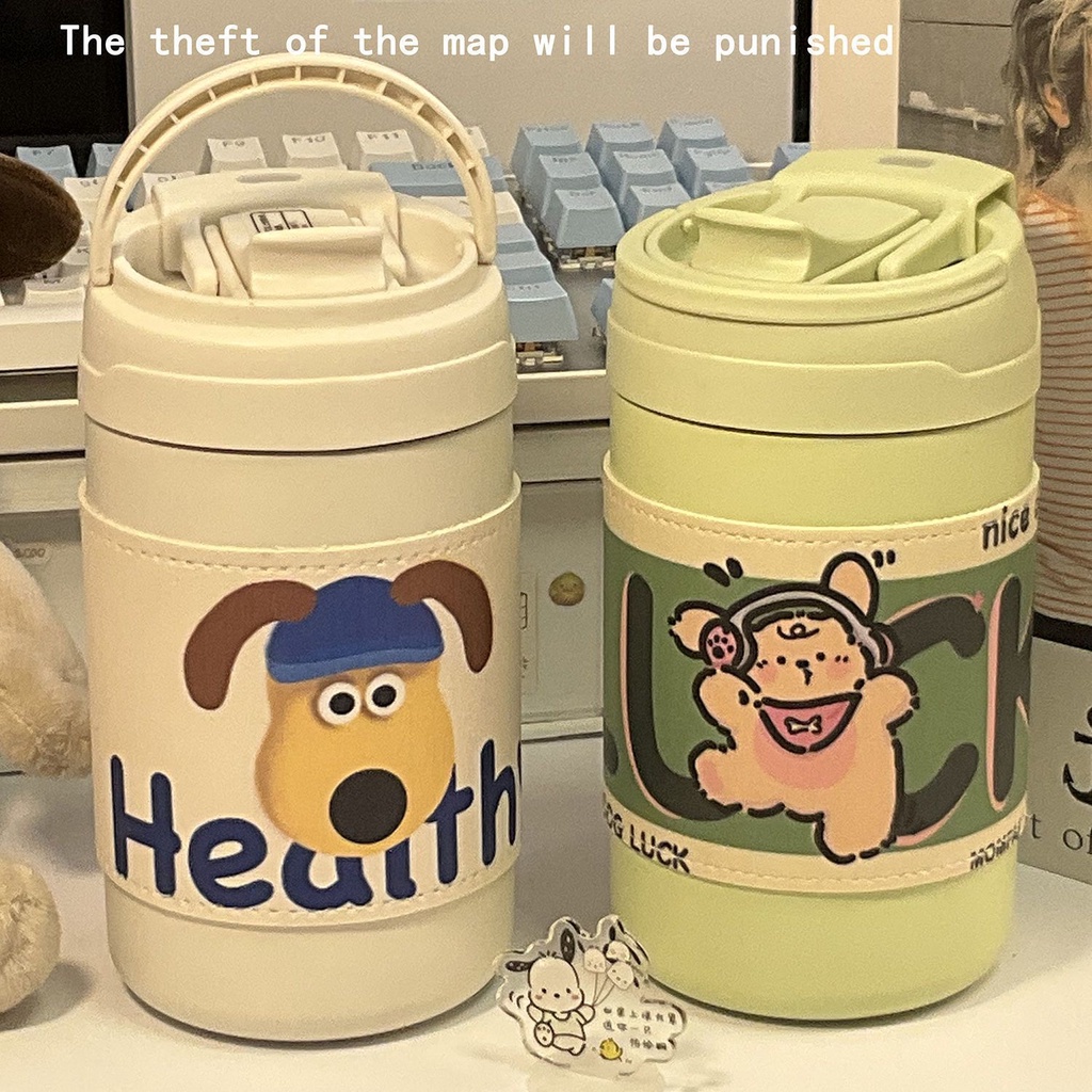 Couple Style Insulated Cup for Girls with High Aesthetic Value, Dual ...