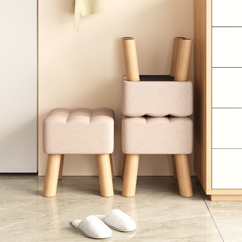 Solid Wood Stool Home Doorway Shoe Changing Stool Living Room Small ...