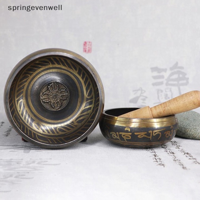 [springevenwell] Buddha Sound Bowl Tibetan Bell Yoga Meditation Bowl ...