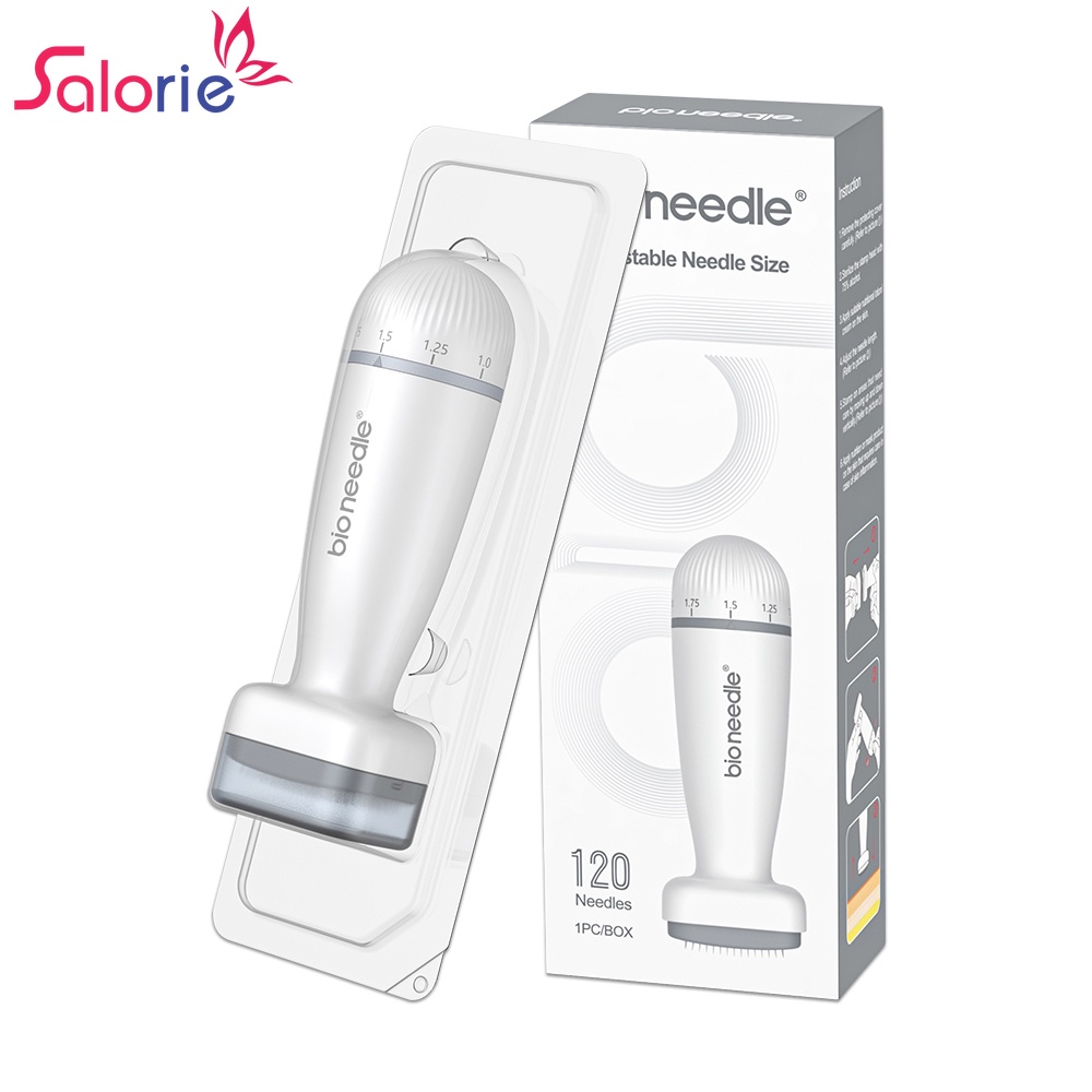 Salorie Beauty Stamp Face Roller 0-2.0 mm Adjustable for Acne Scars ...