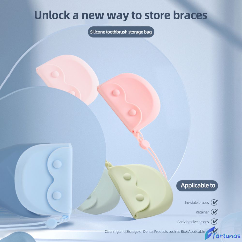 2023 New Soft Silicon Orthodontic Retainer Case With Vent Hole Self ...