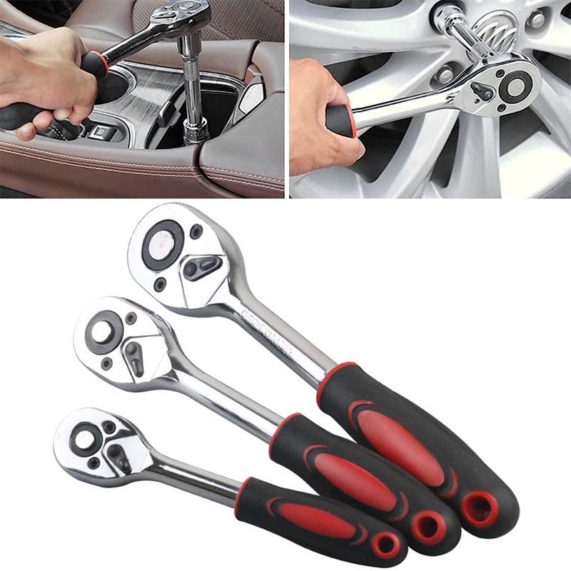 1/4" 3/8" 1/2"inch Ratchet Wrench 24 Teeth Extending Telescopic Drive ...