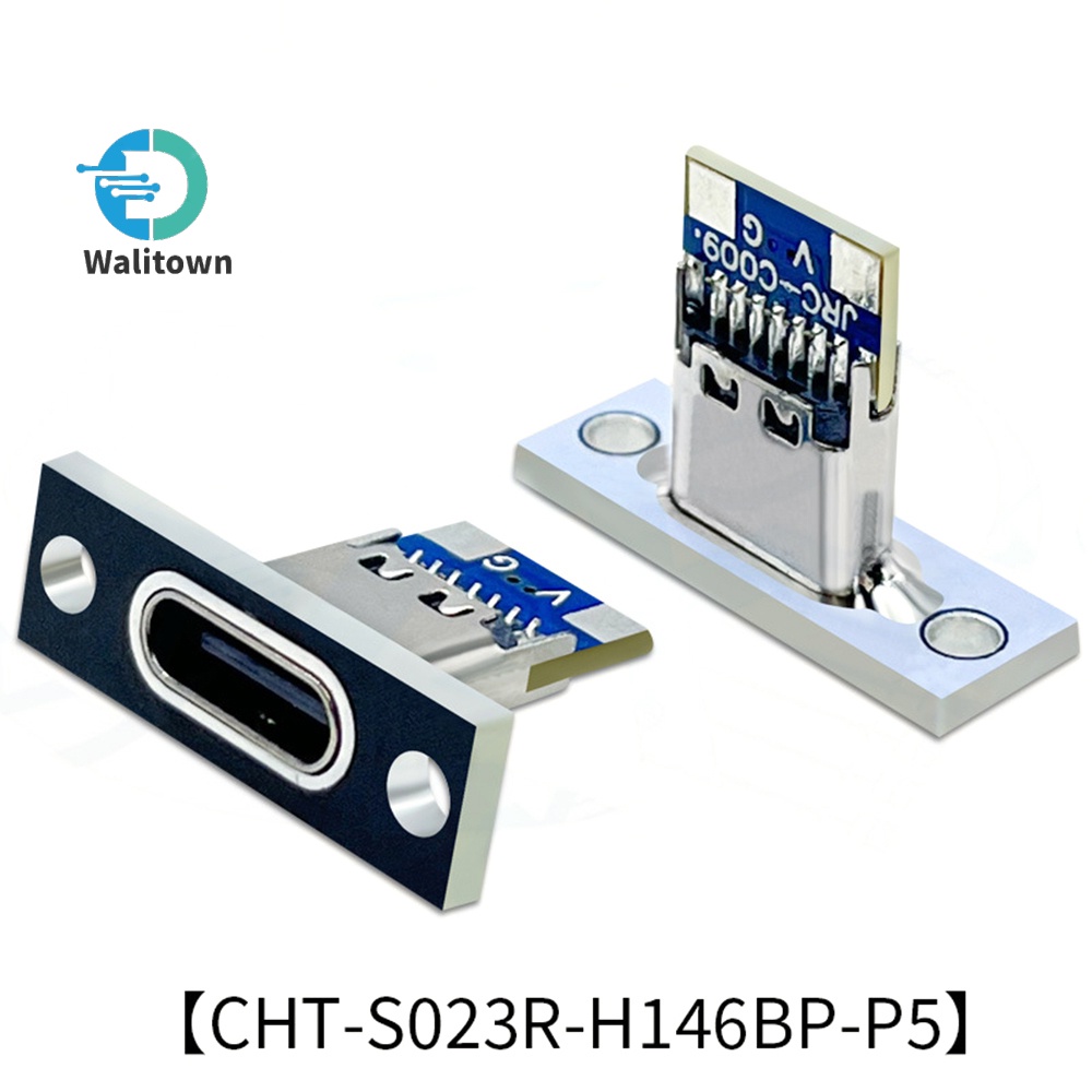 2/4/5/6 Pin TYPE-C Female Socket with Fixed Plate Keyboard Split Cable ...