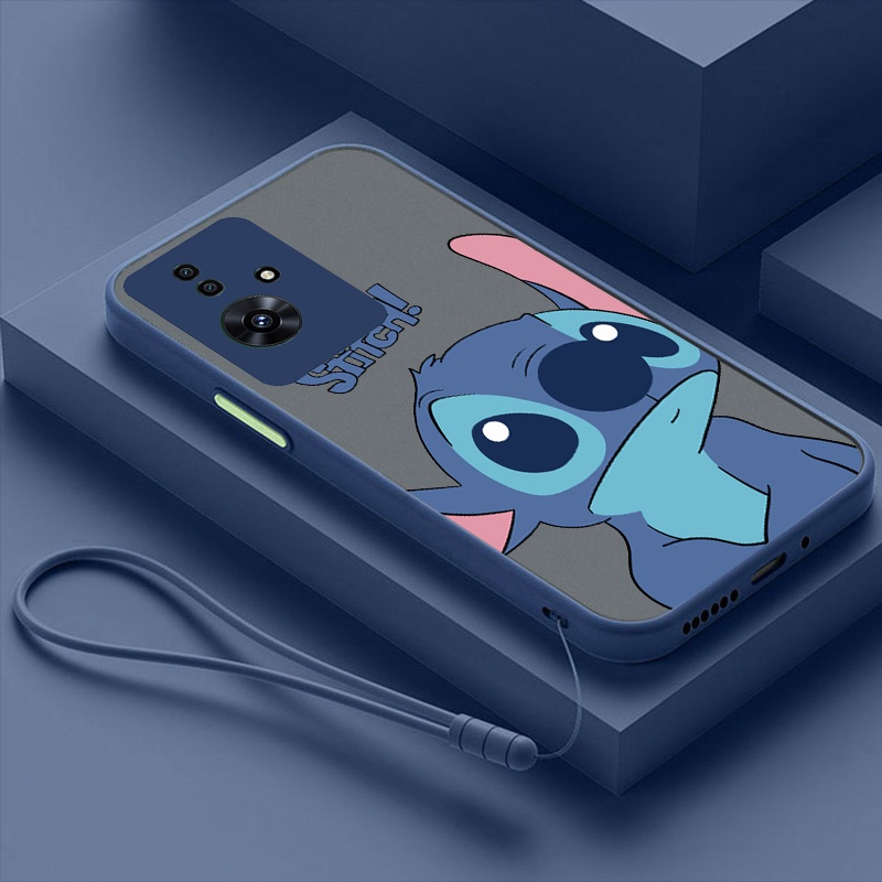Oppo A79 5g 2023 A18 4g Frosted Matte Case Cute Stitch Monster Phone