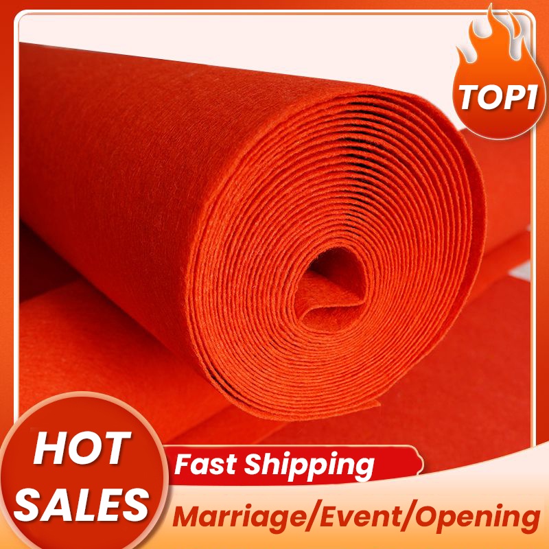 1.5M*25M Wedding Carpet Aisle White Red Aisle Ceremony Party Rug Indoor ...