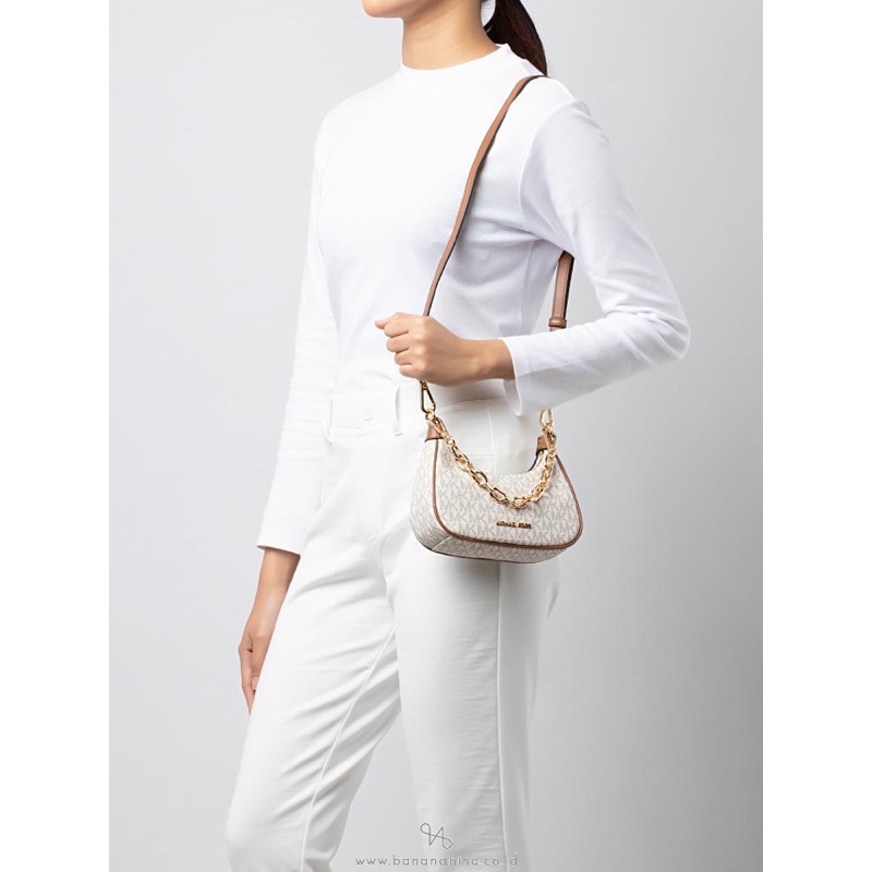 COD！AUTHENTIC/ORIGINAL Michael Kors MK CORA MINI Pouchette Shoulder ...