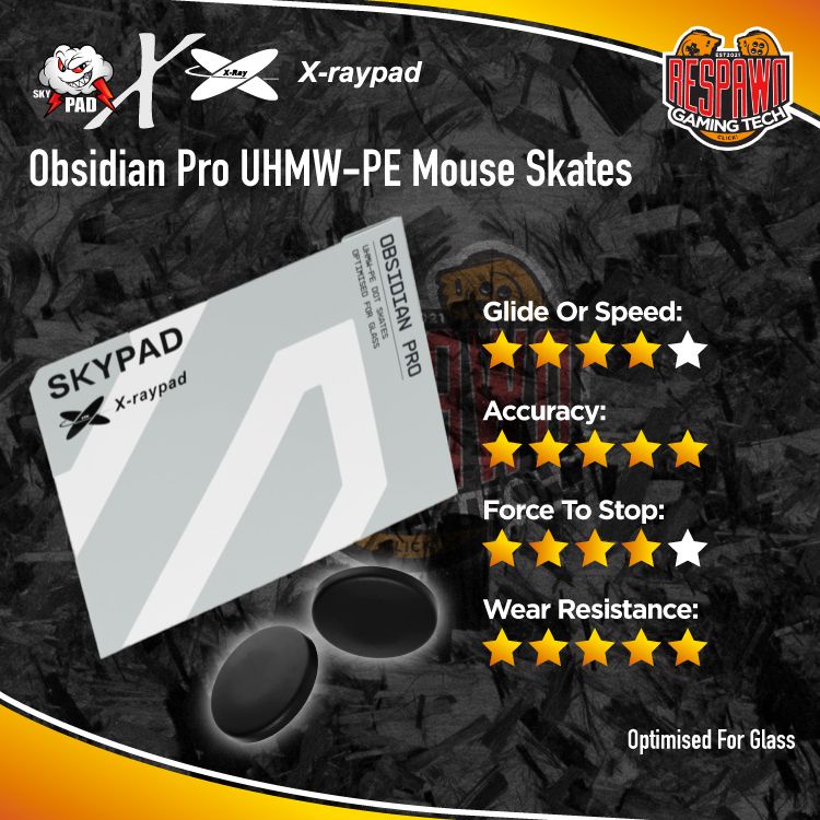 SkyPad X X-Raypad Obsidian Pro U-PE Mouse Skates - Universal | Shopee ...
