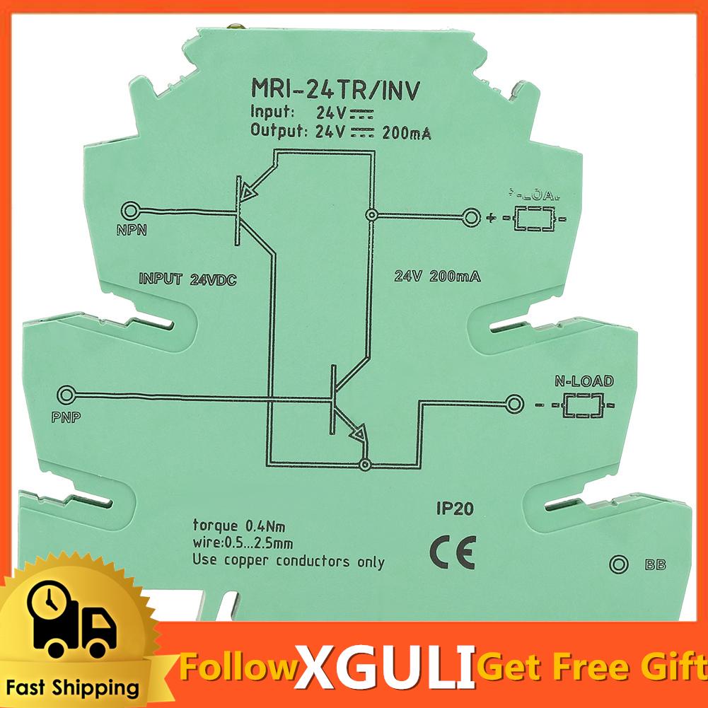 Xguli MRI-24TR/INV NPN PNP Signal Converter PLC Sensor IO Level ...