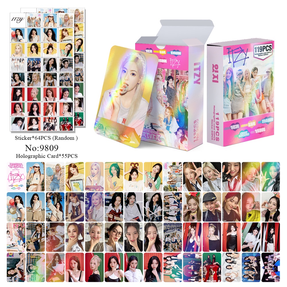 ITZY Album RINGO BEST FRIENDS FOREVER Laser Lomo Card Photocard (55pcs ...