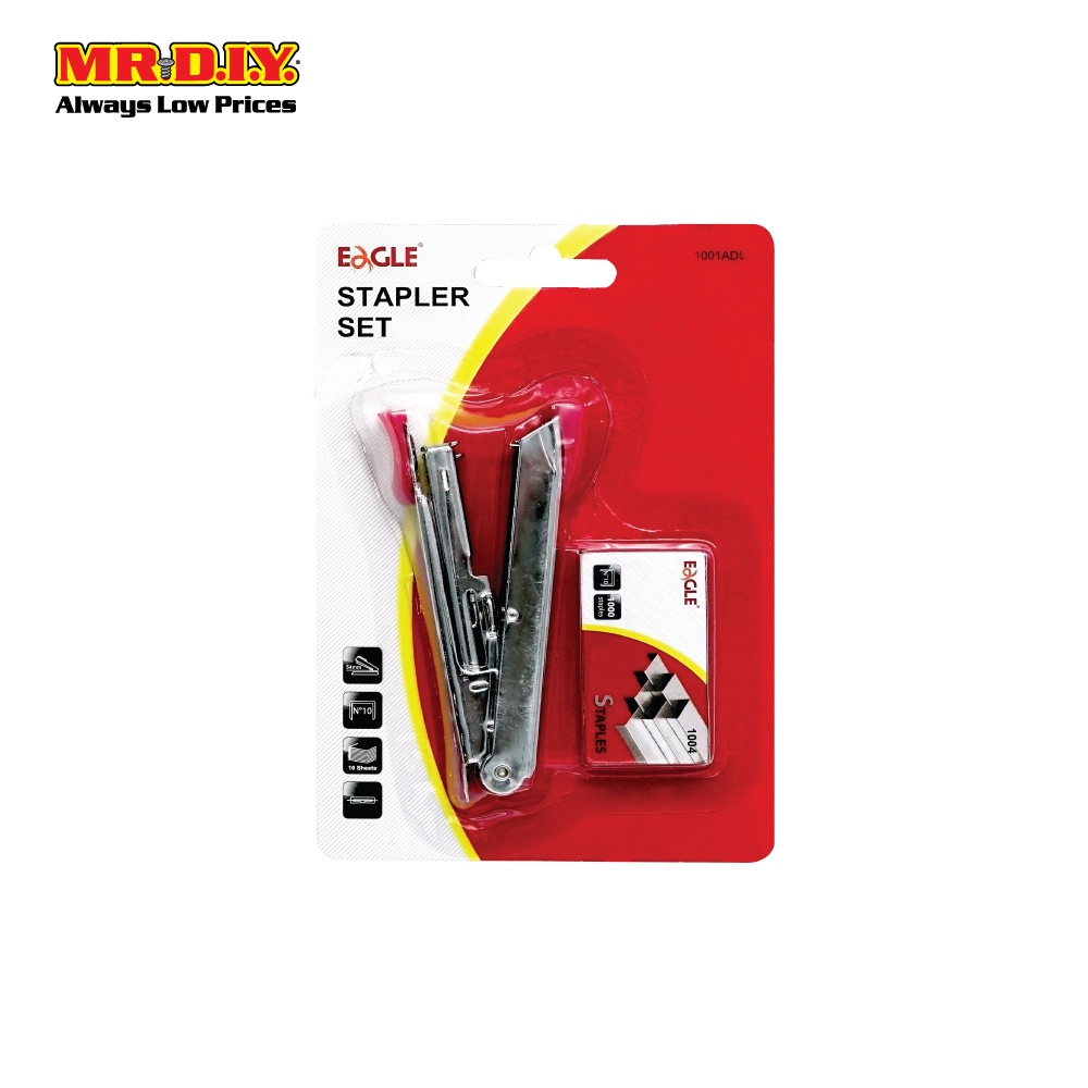 EAGLE Stapler and Staples set (1000pcs) | Shopee Philippines