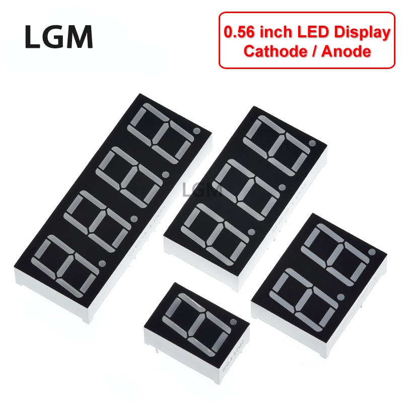 10/5Pcs 0.56 Inch LED Display 7 Segment 1 Bit/2 Bit/3 Bit/4 Bit Digit ...