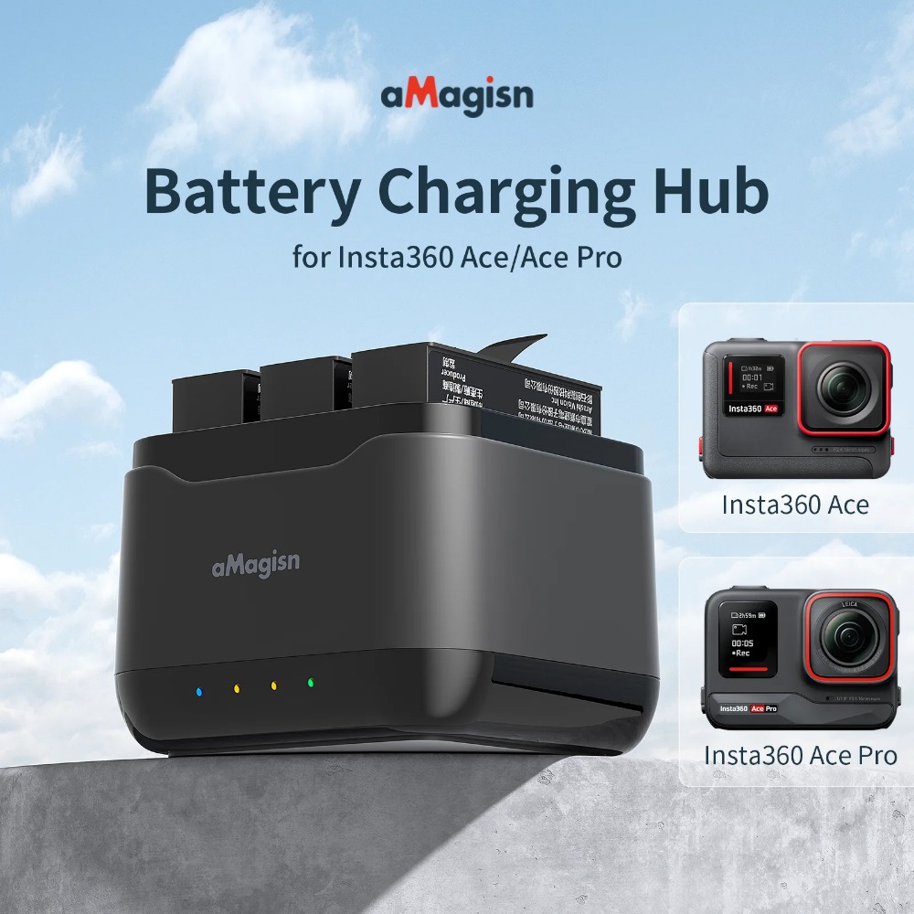 Charging Case For Insta360 Ace Pro/Ace Battery Charging Stand Hub Three ...