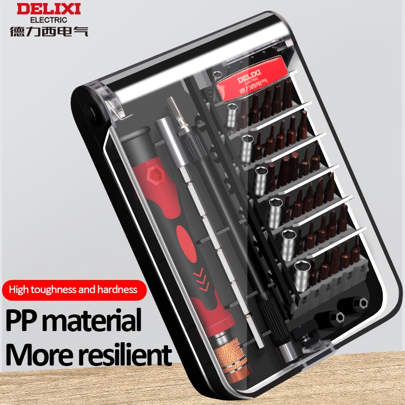 DELIXI Precision Screwdriver Set, Electronic Repair Tool 45 in 1 With ...