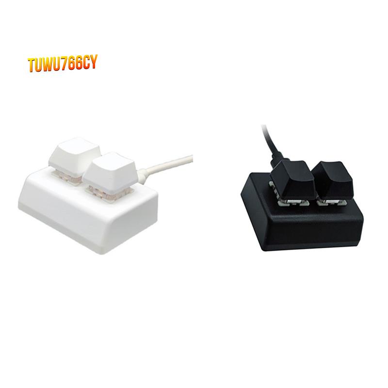 2 Keys Macro Programming Keyboard RGB Mini Keyboard Gaming Drawing Red Switch Custom Keyboard ...