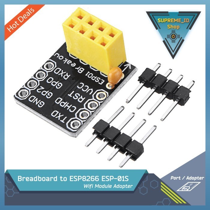Breadboard to ESP8266 ESP-01s Wifi Module Adapter | Shopee Philippines