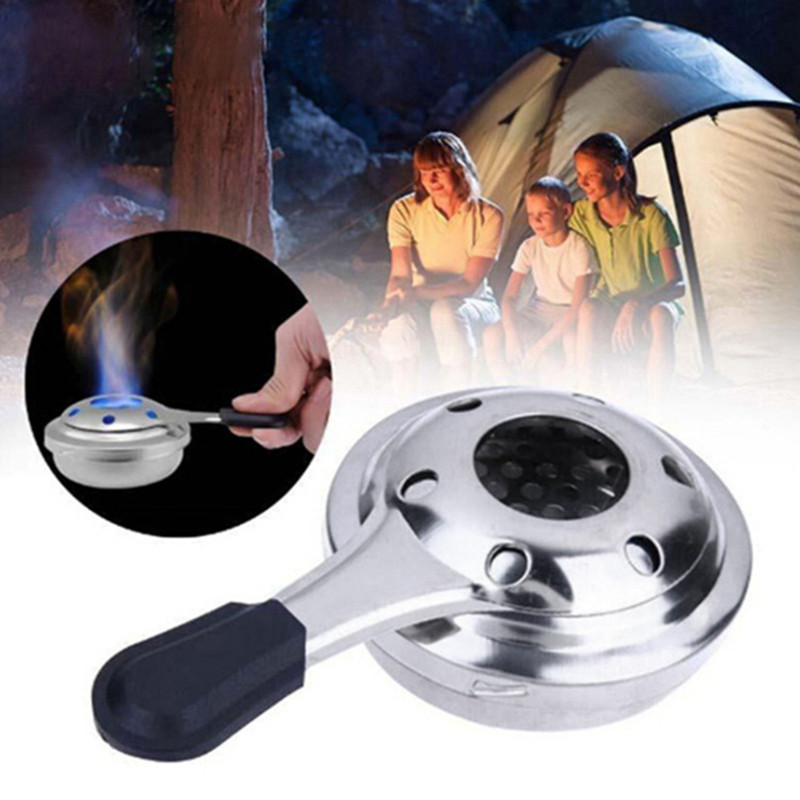 Stainless Steel Fondue Burner Alcohol Stove Burner Portable Mini Fondue ...
