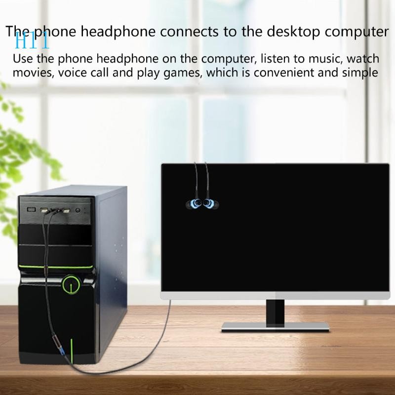 Big Sale 2 in 1 Headphone Line Universal Audio-Extend Adapter Cable for ...