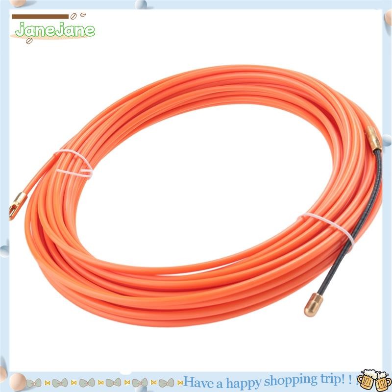 【janejane】4Mm 15 Meter Orange Guide Device Nylon Electric Cable Push ...