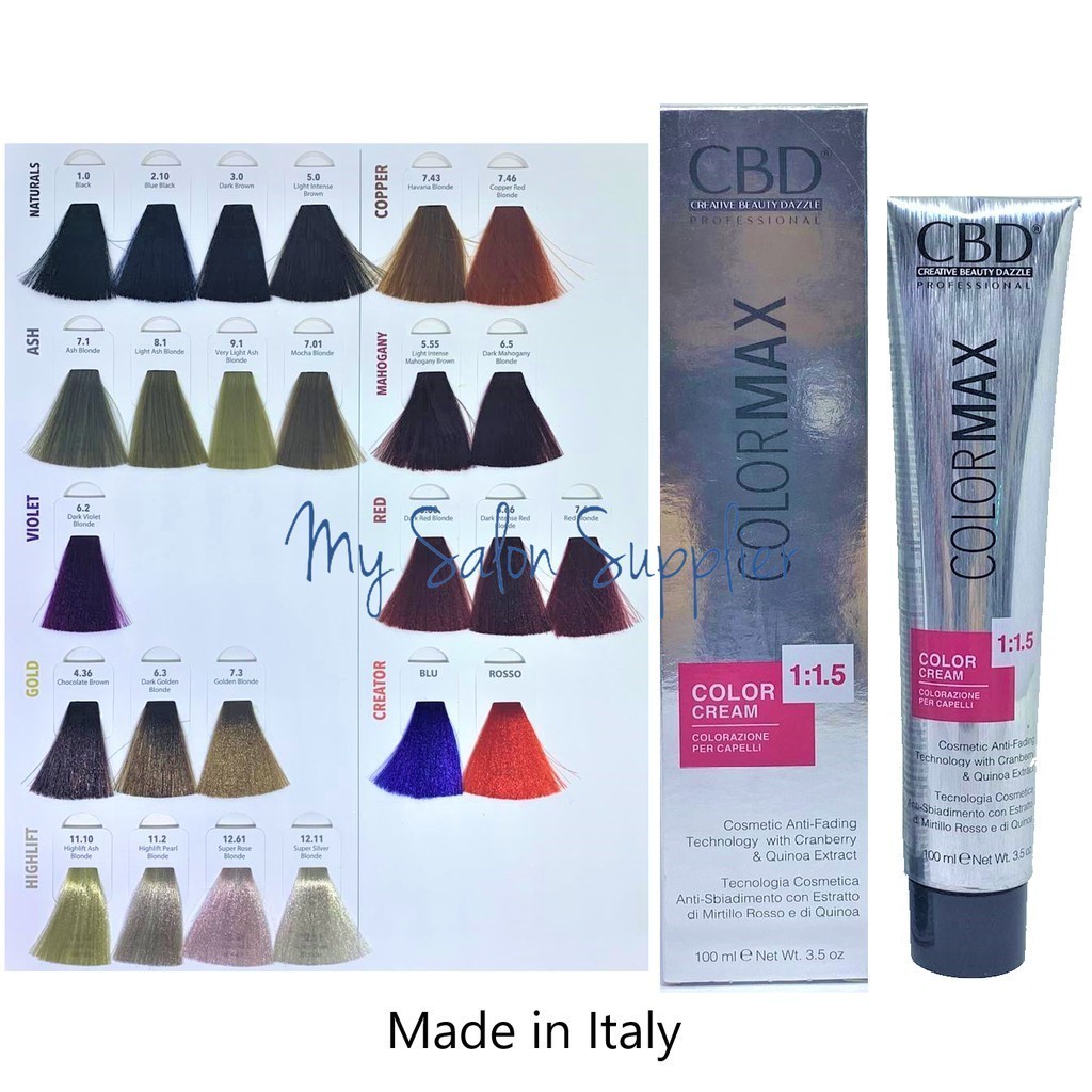 Cbd ColorMax Italy / Color Max Color Cream Hair Paint 100ml | Shopee ...