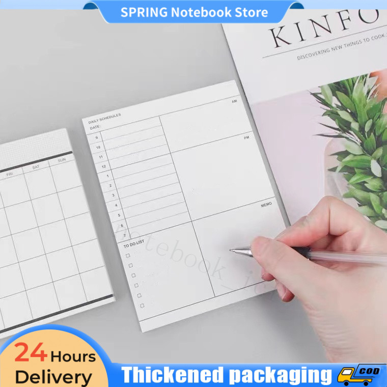 50/60 Sheets Tear-off Schedule Planner To-do List Plan Memo Pad for ...