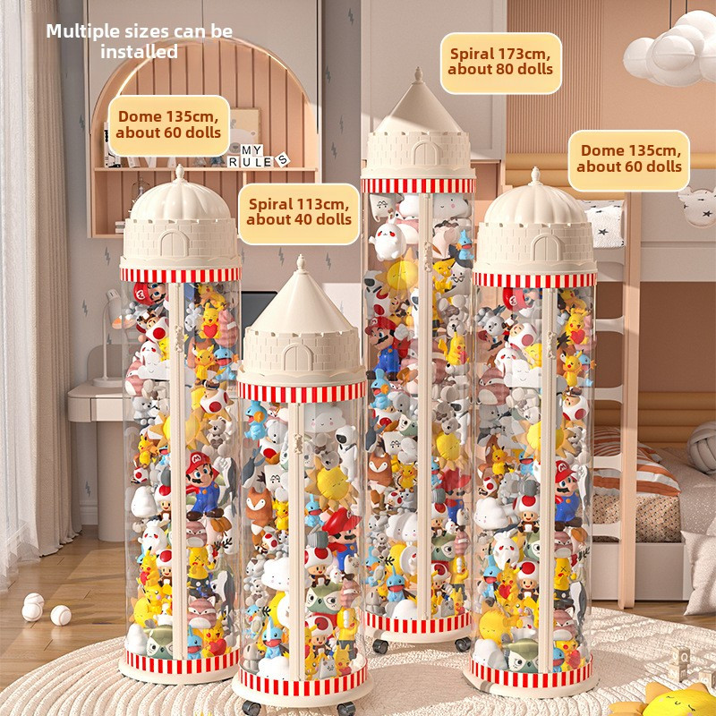 Doll Storage Bucket with Zipper for Children to Store Plush Toys ...