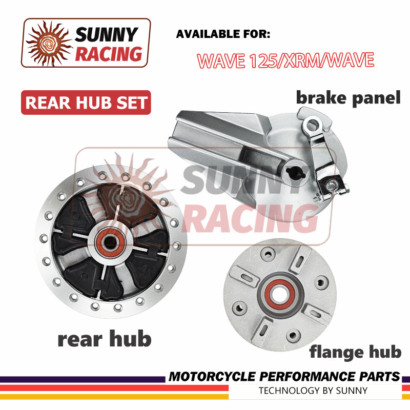 rear hub set brake panel flunge hub Wave 125 XRM/WAVE motorcycle parts ...