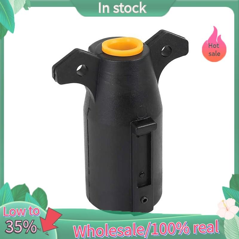 7 Pin 7 Way Round RV Style Flat Blade Trailer Light Plug Replacement ...