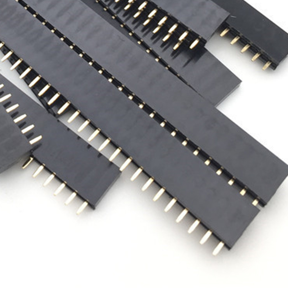 20Pcs 2.54mm 40Pin Female Socket Pin Header Strip Single Row for ...