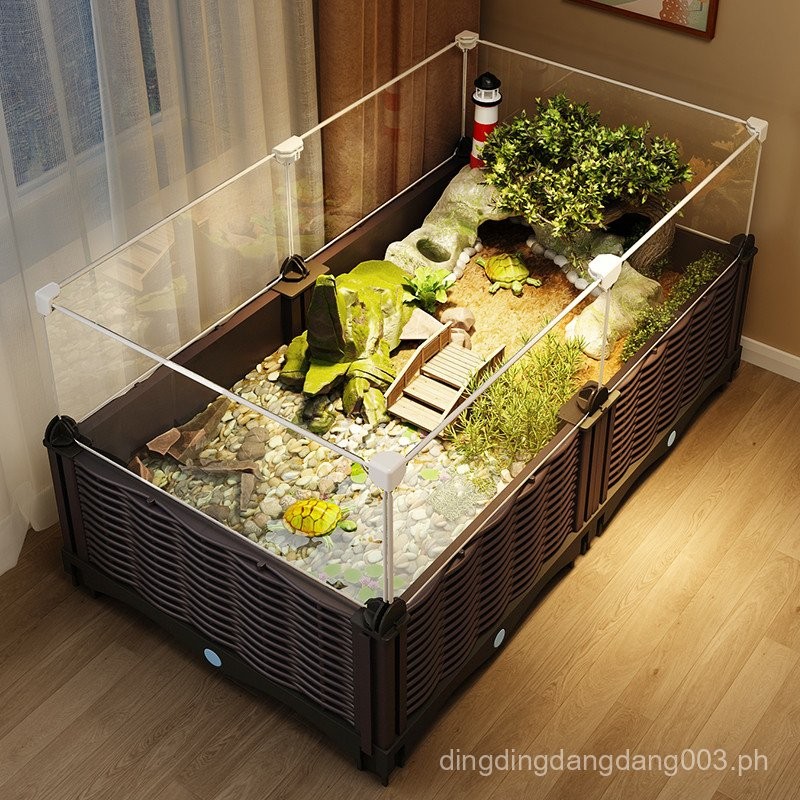 Turtle Ecological Tank Breeding Box Landscaping Luxury Large Villa ...