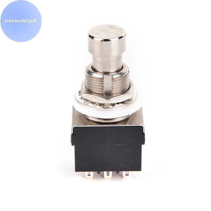 TEGAT 1x 9-pin 3PDT Guitar Effects Pedal Box Stomp Foot Metal Switch ...
