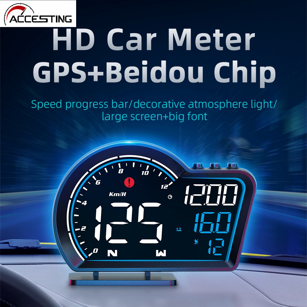 G16 Dual System Car HUD Display G-PS+OBD2 Smart Gauge High Definition ...