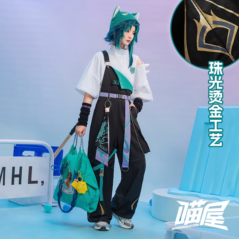 Miaowu Genshin Impact cos Xiao cosplay Derived work clothes straps ...
