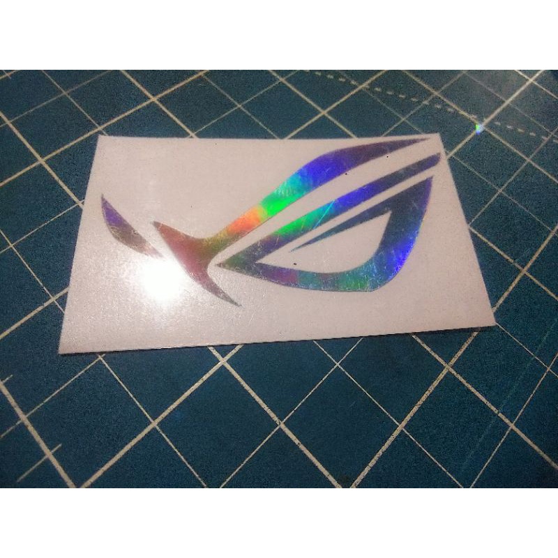 Rog Cutting Sticker Computer Gaming Sticker Hologram Republic Of Gamers ...